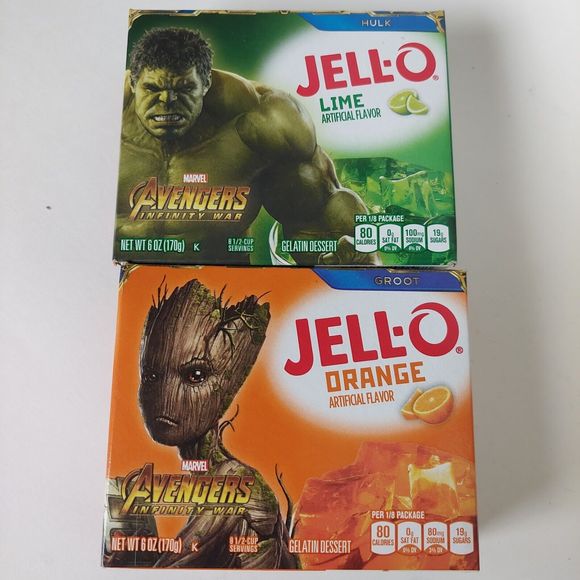 Jello | Other | Avengers Infinity War Hulk Groot Marvel Collectible ...